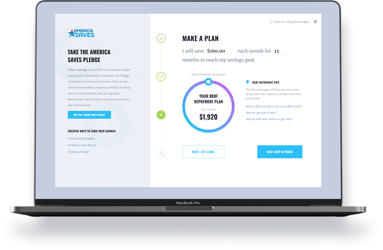 Embeddable Pledge Request Form | America Saves